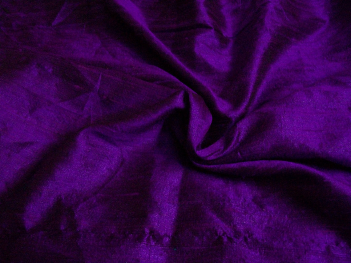 One Yard 100 Percent Pure Purple Dupioni Silk/raw Silk /fabric - Etsy