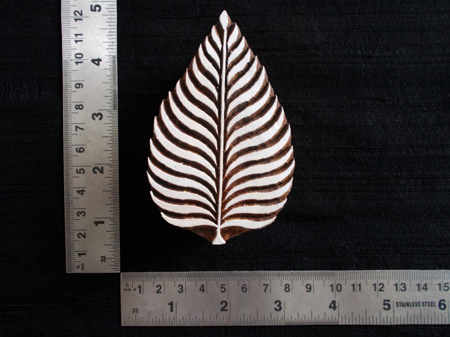 Leaf Motif Indian Block Printing Stamps/wooden Block for | Etsy