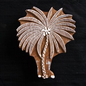 Coconut Palm Tree Indian Block Printing Stamp/tjap/textile Pottery ...