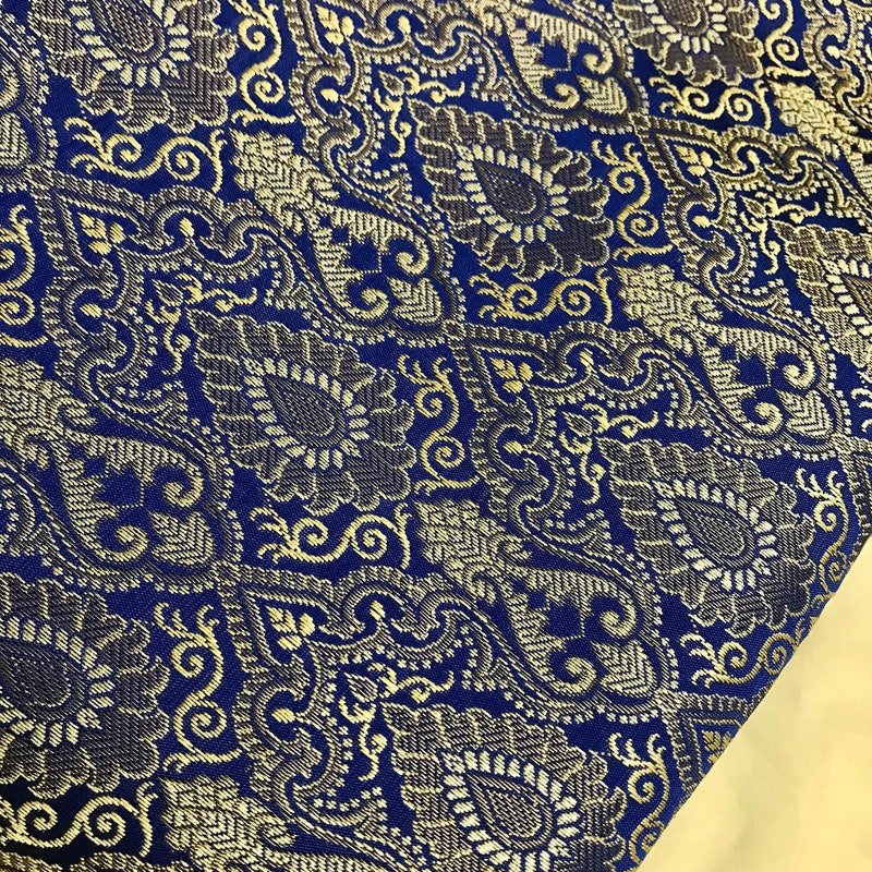 Blue Brocade - Etsy