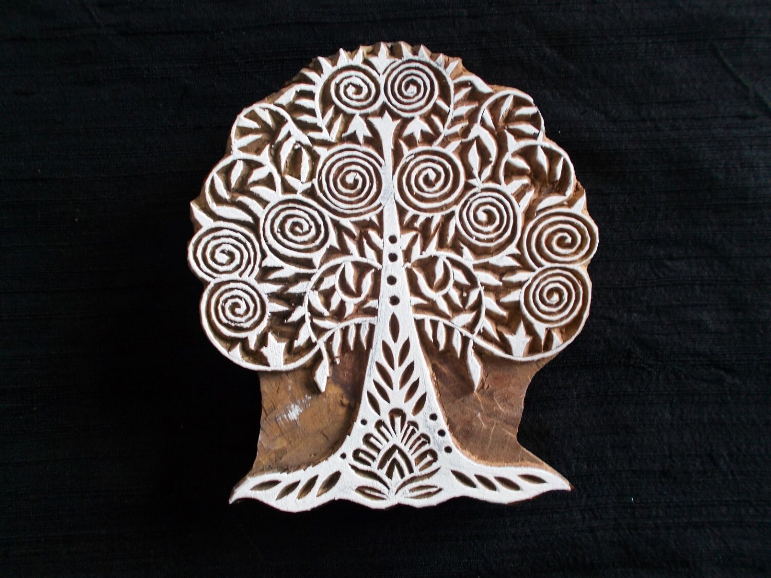 Tree of Life Hand Carved Indian Block Printing - Etsy