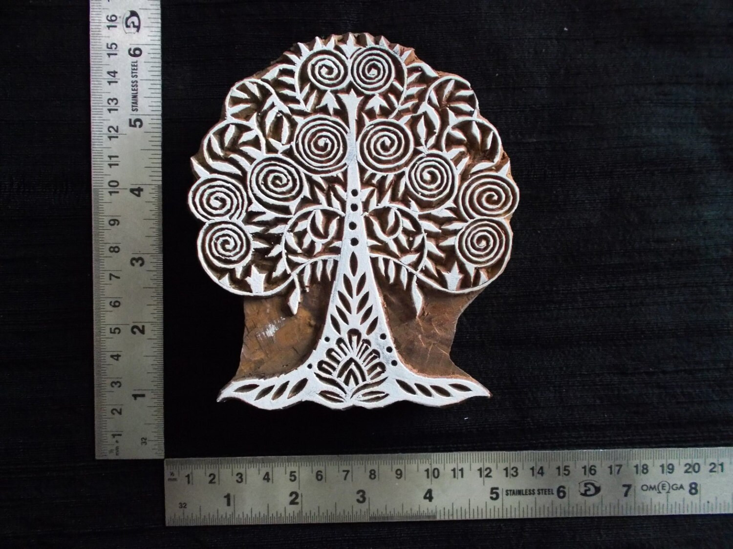 Tree of Life Hand Carved Indian Block Printing Stamp/tjap/textile ...