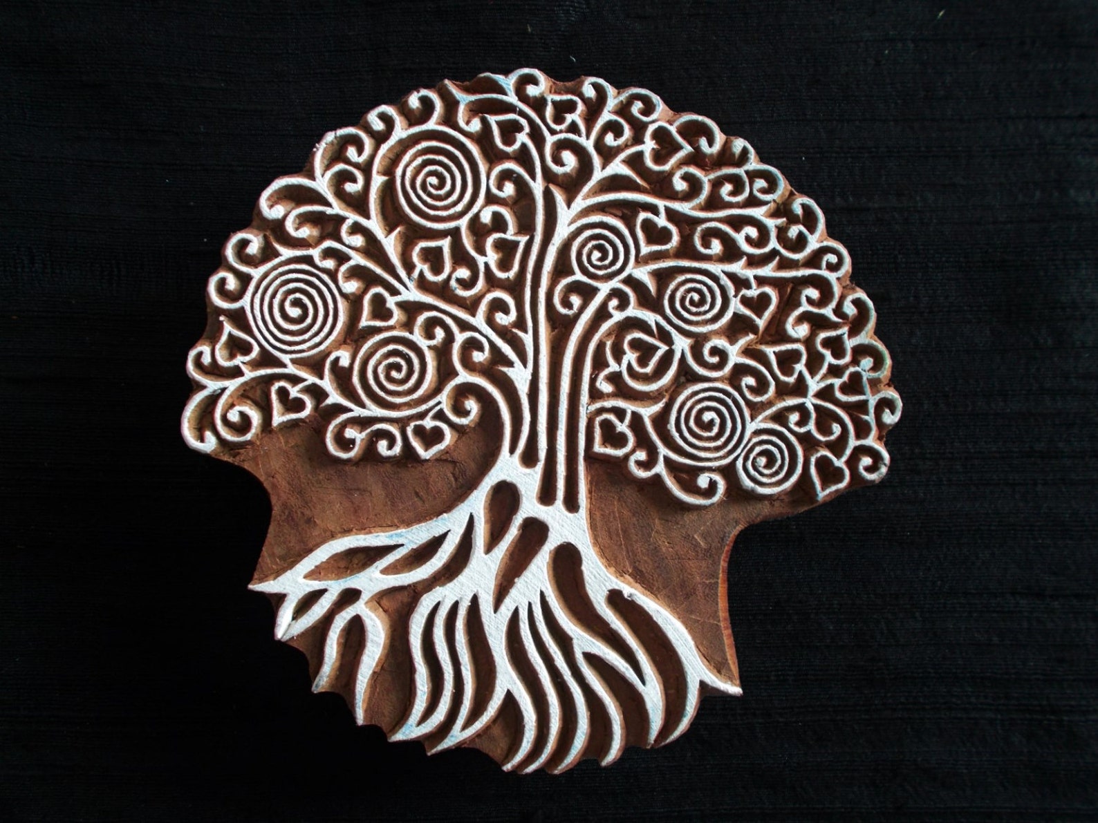 Tree of Life Indian Block Printing Stamp/tjap/wooden Block for Printing ...