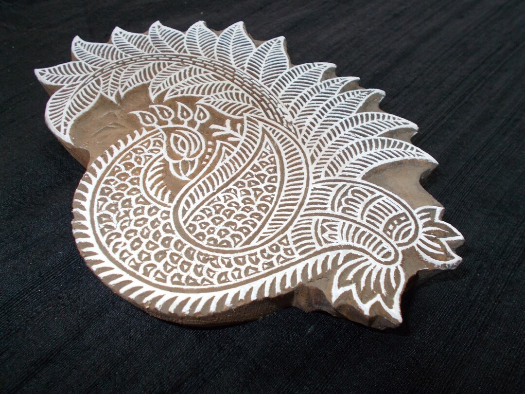 Gorgeous and Intricate Peacock Indian Block Printing Stamps/wooden ...