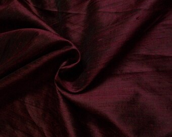 Maroon Silk Fabric | Etsy
