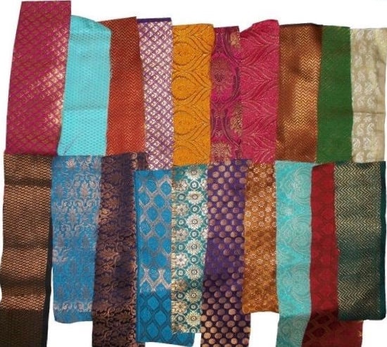 Perfect fabric remnants crafting set fabric trim bag and | Etsy