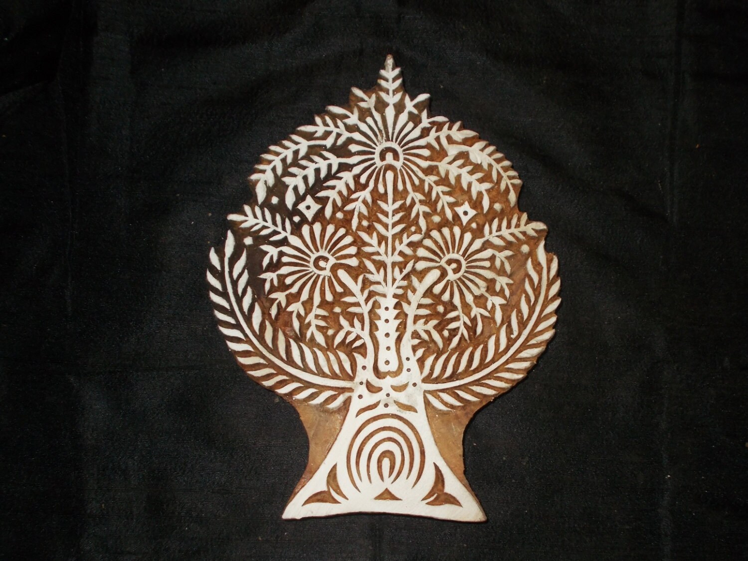 Tree of Life Pottery Textile Stamp/hand Carved Indian Block - Etsy UK