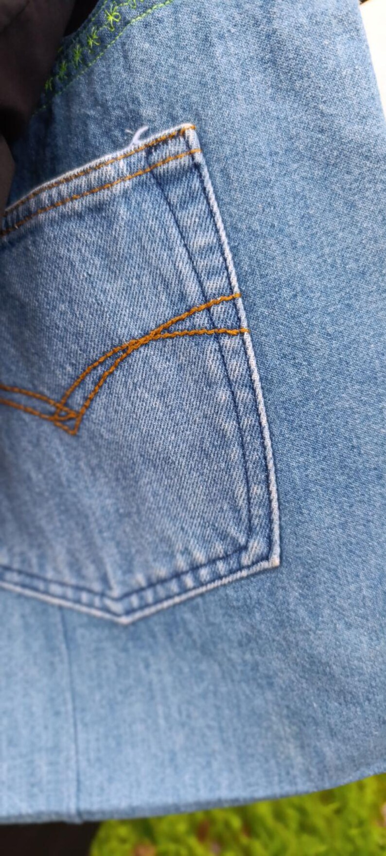 Upcycled Denim Tote Bag, DIY Shopper Bag - Etsy UK