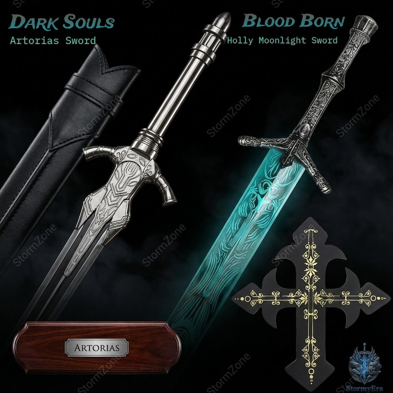 Handmade Dark Soul Master Sword Replica | Moon Light Greatsword ...
