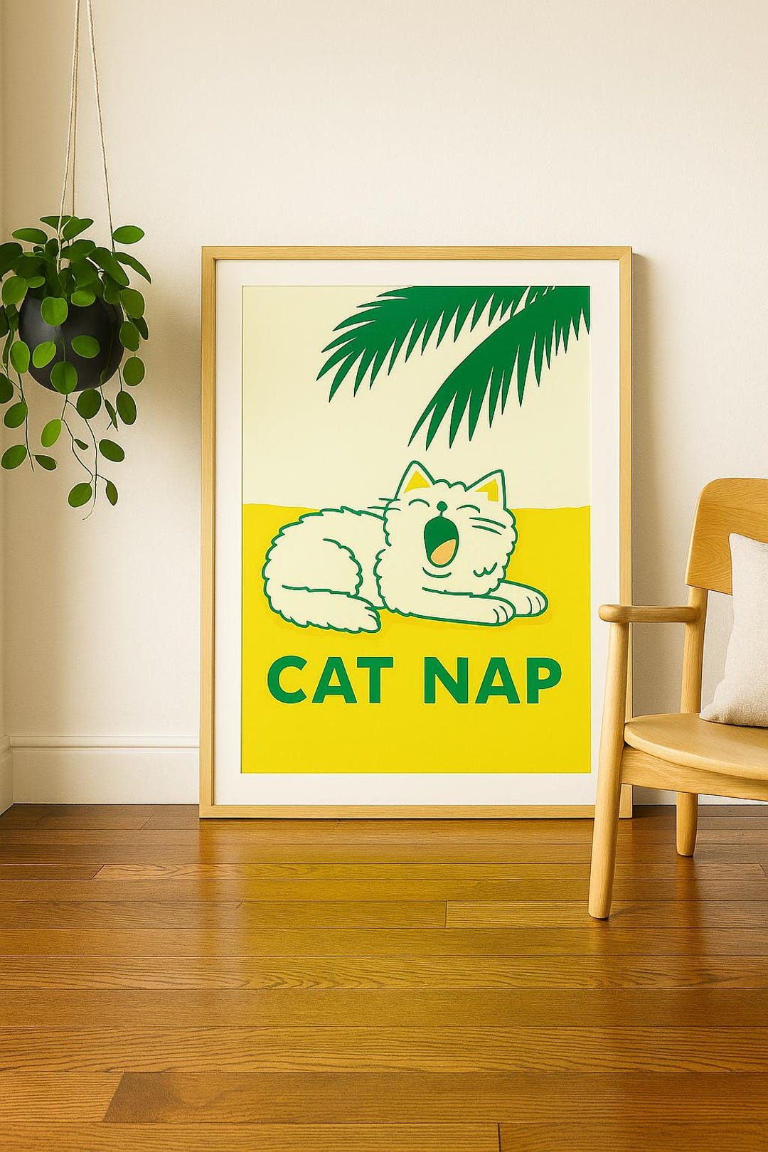 Funny Cat Nap Print: Sleepy Kitten Poster (digital Download) - Etsy
