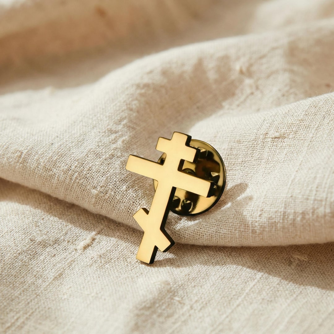 Heated Rivalry Unique Orthodox Cross Brooch - Etsy
