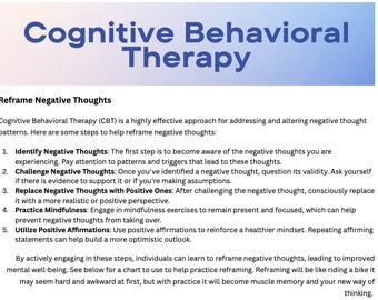 Behavioral Experiments, Evidence-based CBT Technique, Cognitive ...