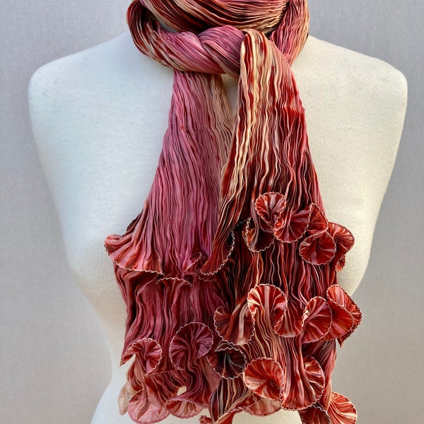 Shibori Silk Scarf - Etsy