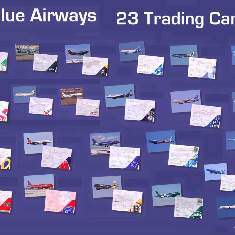 Jetblue Trading Cards - Etsy