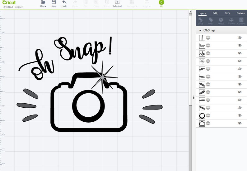 Oh Snap Camera SVG DXF png pdf / Cricut Silhouette cut files | Etsy