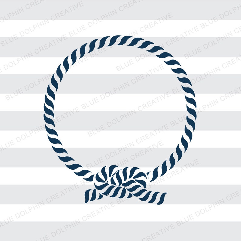 Nautical Rope Monogram Frame SVG PNG PDF Jpg Jpeg Ai Dxf - Etsy Australia