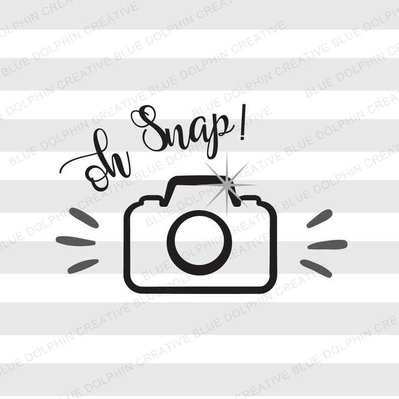 Oh Snap Camera SVG DXF png pdf / Cricut Silhouette cut files | Etsy