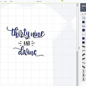 Thirty Nine and Divine SVG Pnd Pdf Jpg Ai Dxf, 39th Birthday Cut File ...