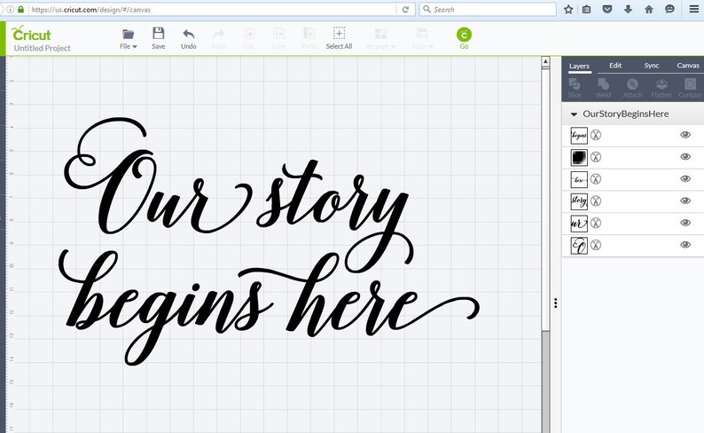 Our Story Begins Here SVG pdf png / Wedding sign art / | Etsy