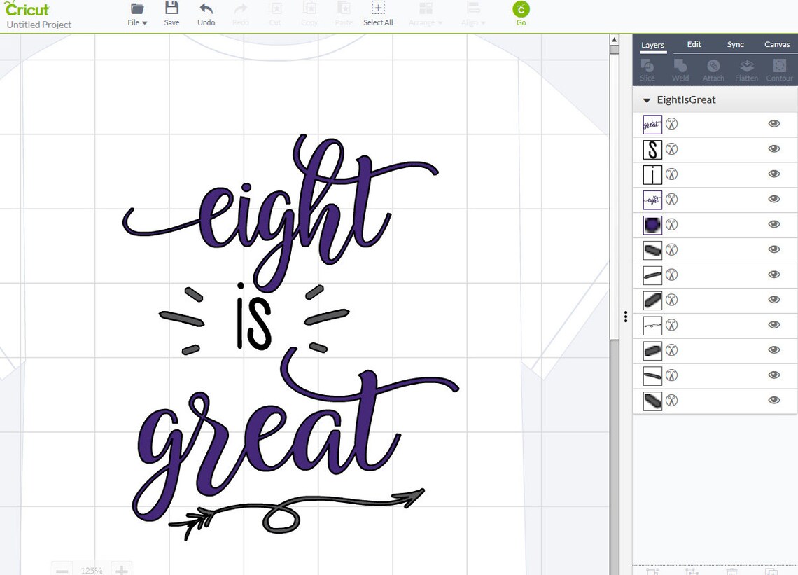 Eight is Great SVG DXF png pdf jpg ai / Cricut Silhouette | Etsy