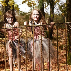 Zombie Undead Tutu Dress - Kids and Adults- Bloody Creepy Party Ready ...