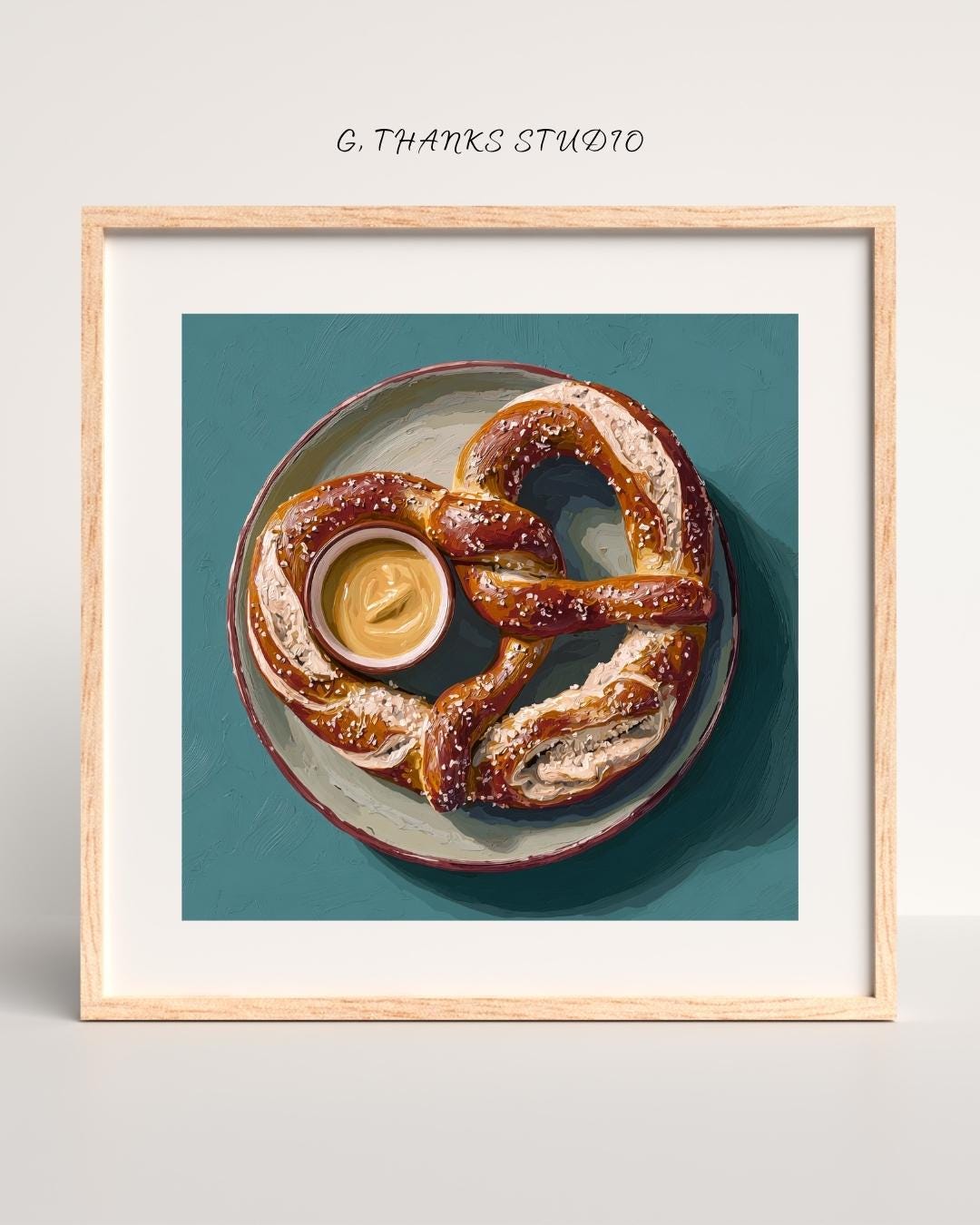Soft Pretzel Art, Printable Instant Download, Snack Bar Decor - Etsy
