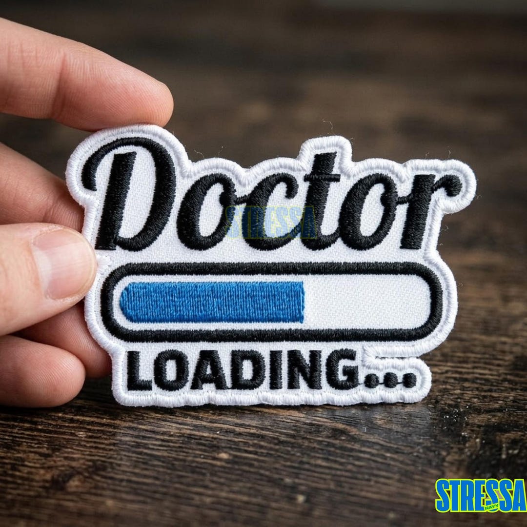 Doctor Loading... Embroidered Patch - Iron on / Sew on Applique for ...