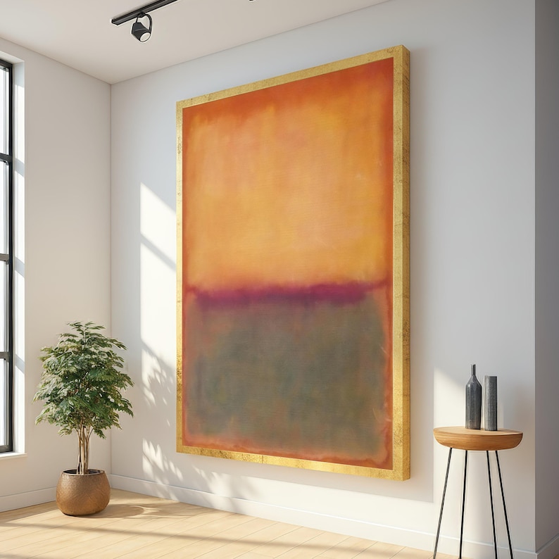 Abstract Color Blocks Canvas Wall Art, Mark Rothko Style Painting ...