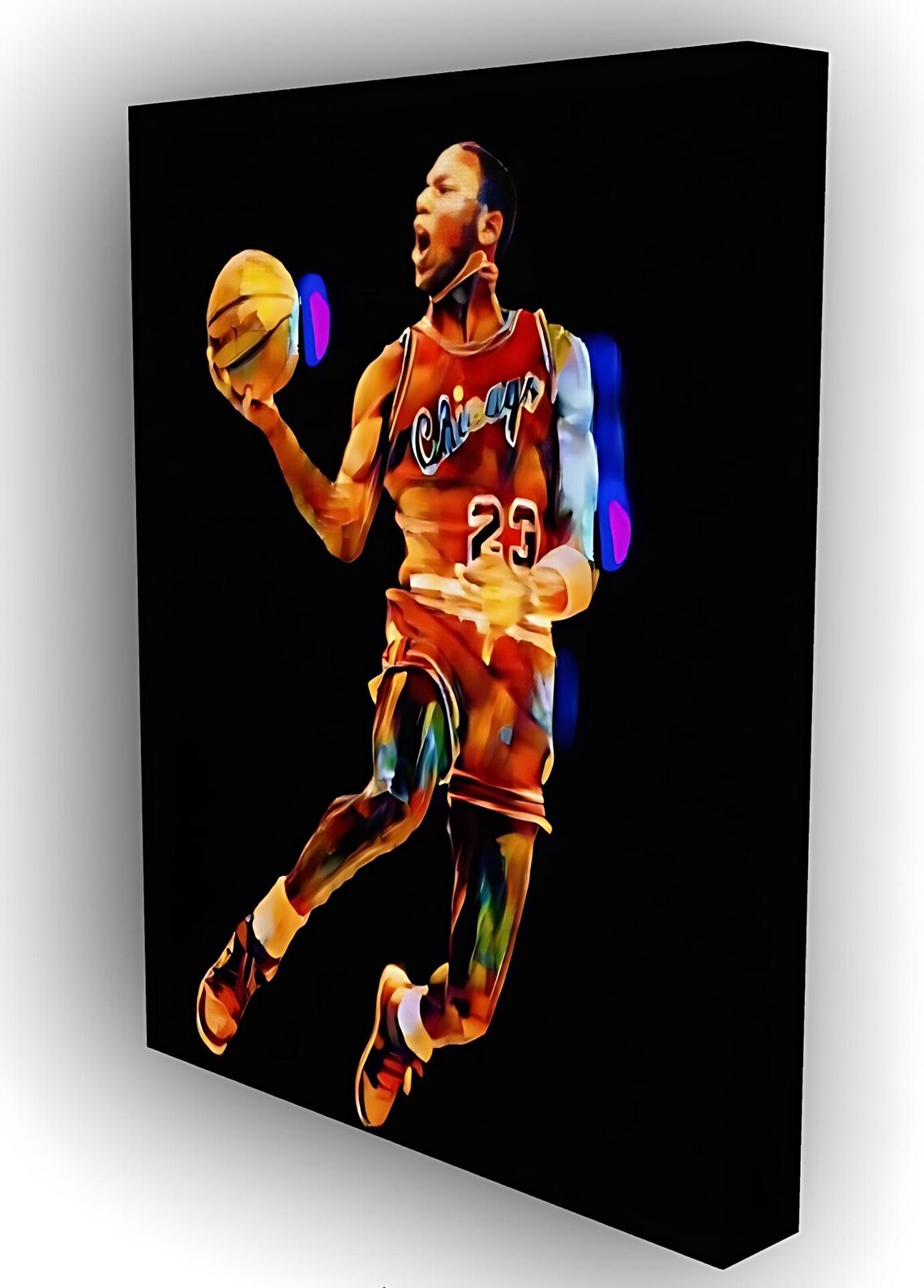 Michael Jordan Gold Chain Dunk Contest Gallery Wrapped, Peel & Stick or ...