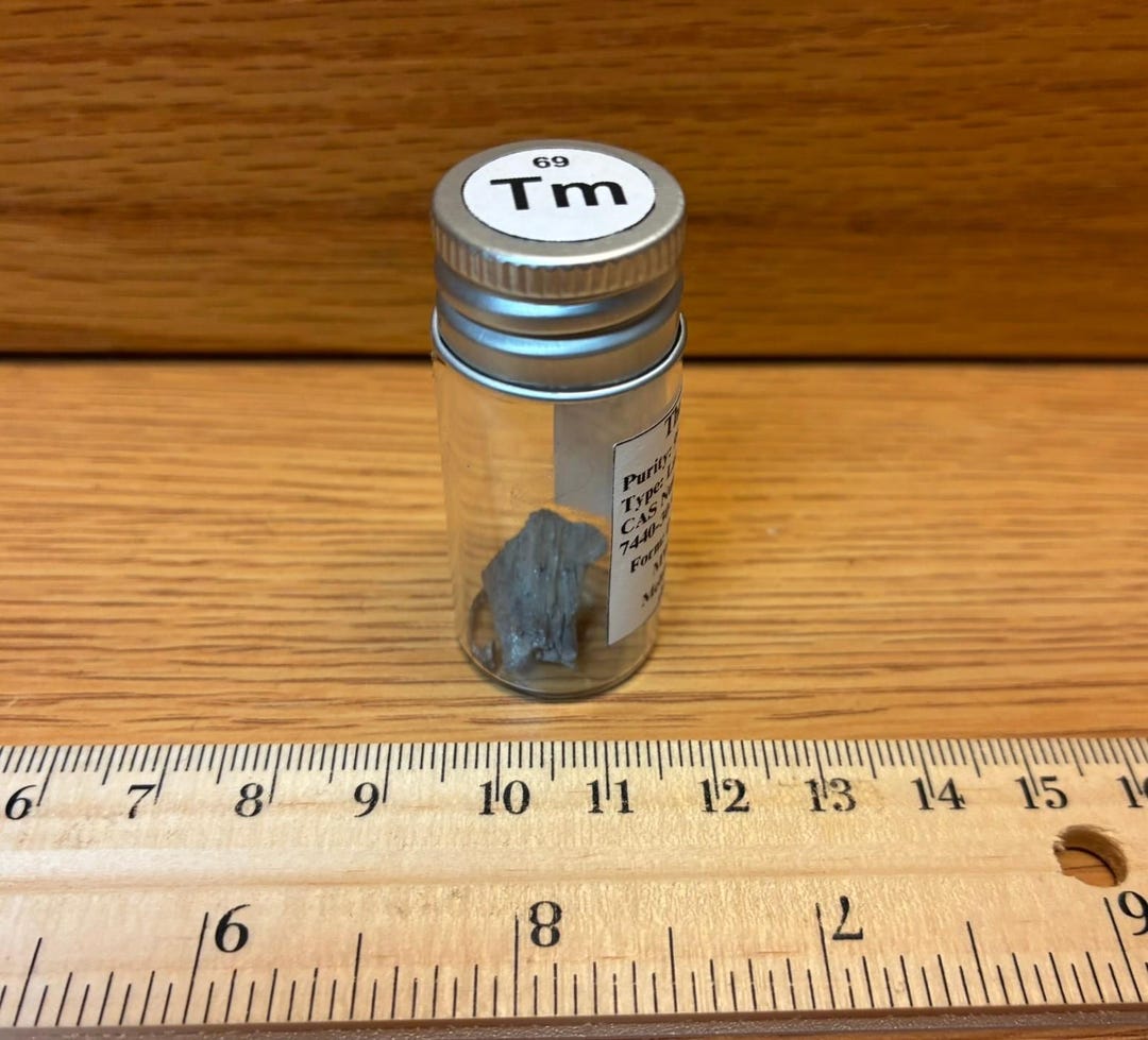 Thulium Metal: 10 Grams Rare Earth Dendritic Sample - Etsy