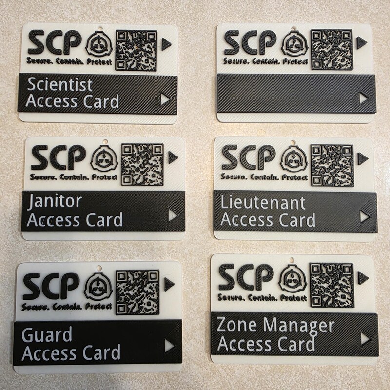 Scp Keycard - Etsy