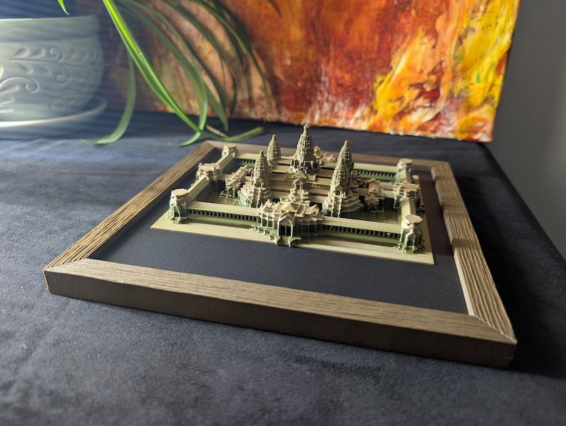 Angkor Wat Model – 200mm Earth Tone Edition | Khmer Temple ...