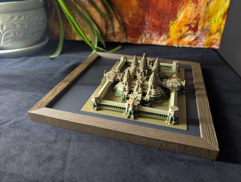 Angkor Wat Model – 200mm Earth Tone Edition | Khmer Temple ...