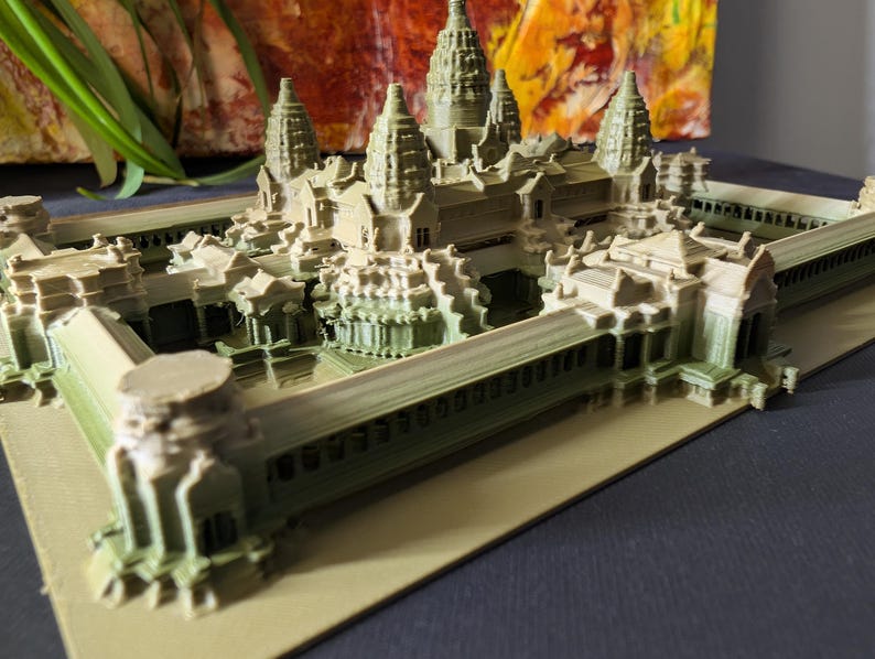 Angkor Wat Model – 200mm Earth Tone Edition | Khmer Temple ...