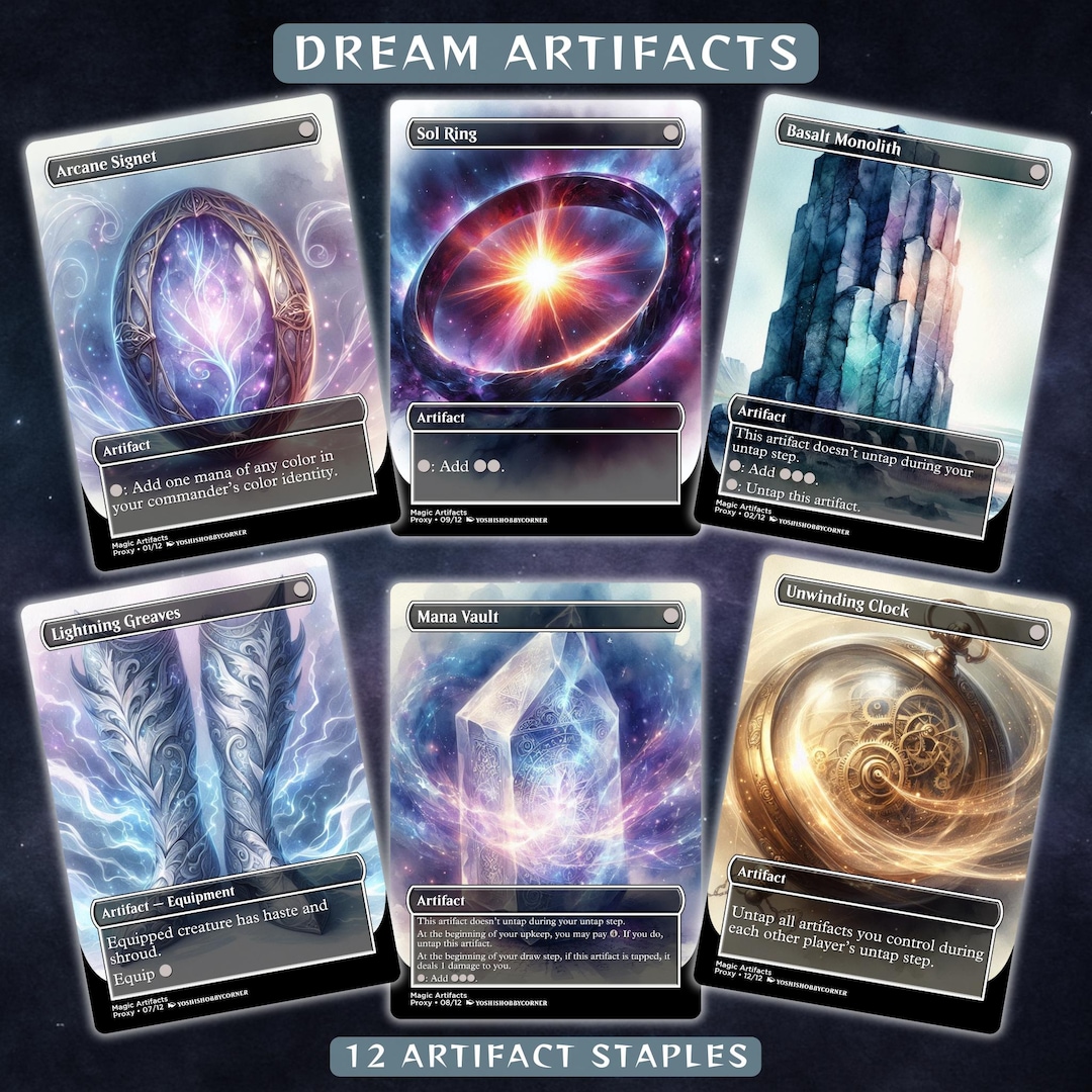 MTG Artifact Collection Proxy Cards | Abstract Magical Dream Artstyle ...