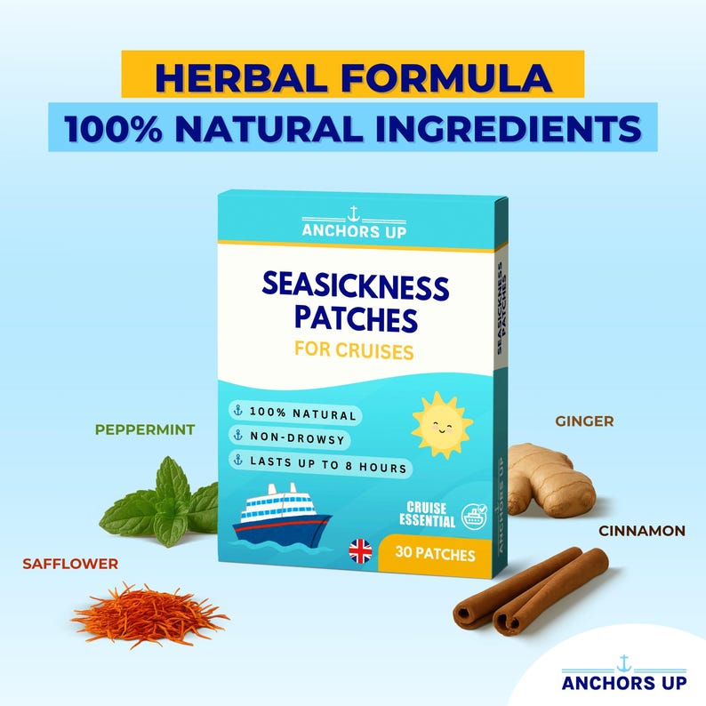 Motion and Sea Sickness Patches for Cruises - Natural Relief for ...