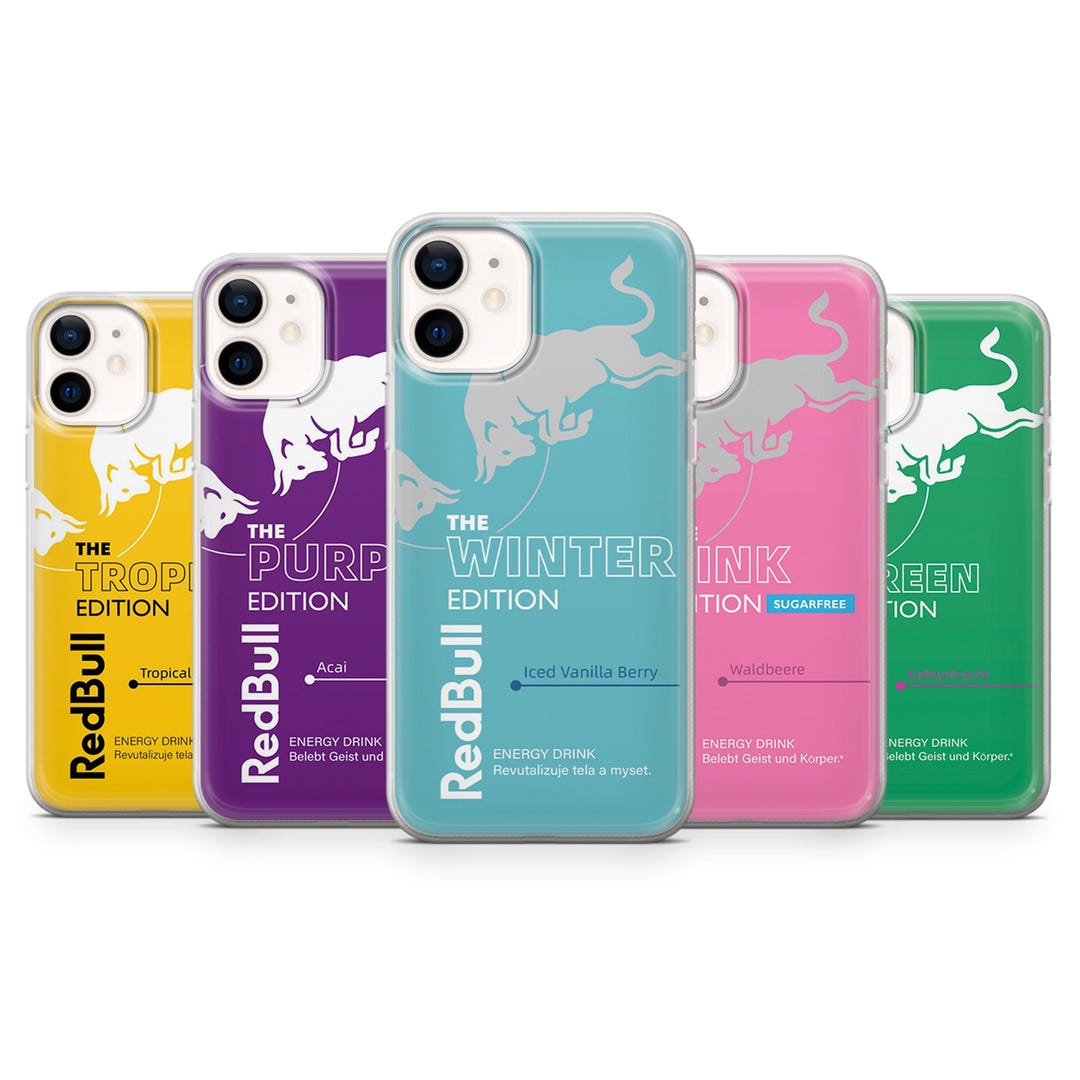 Red Bull Phone Case Energy Drink Racing Cover for iPhone 16E 15 14 13 ...