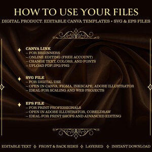 Golden Ticket Template Set – Editable Canva, for Gifts, Events ...