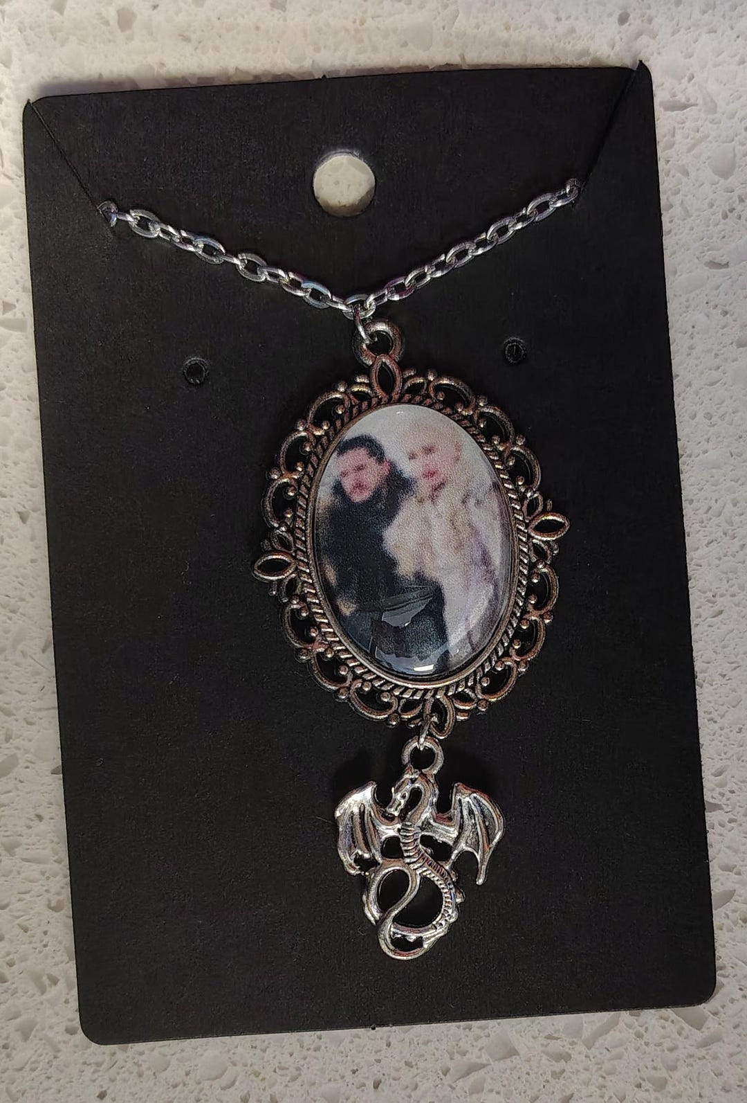 Jon Snow & Daenerys - Game of Thrones Necklace - Etsy
