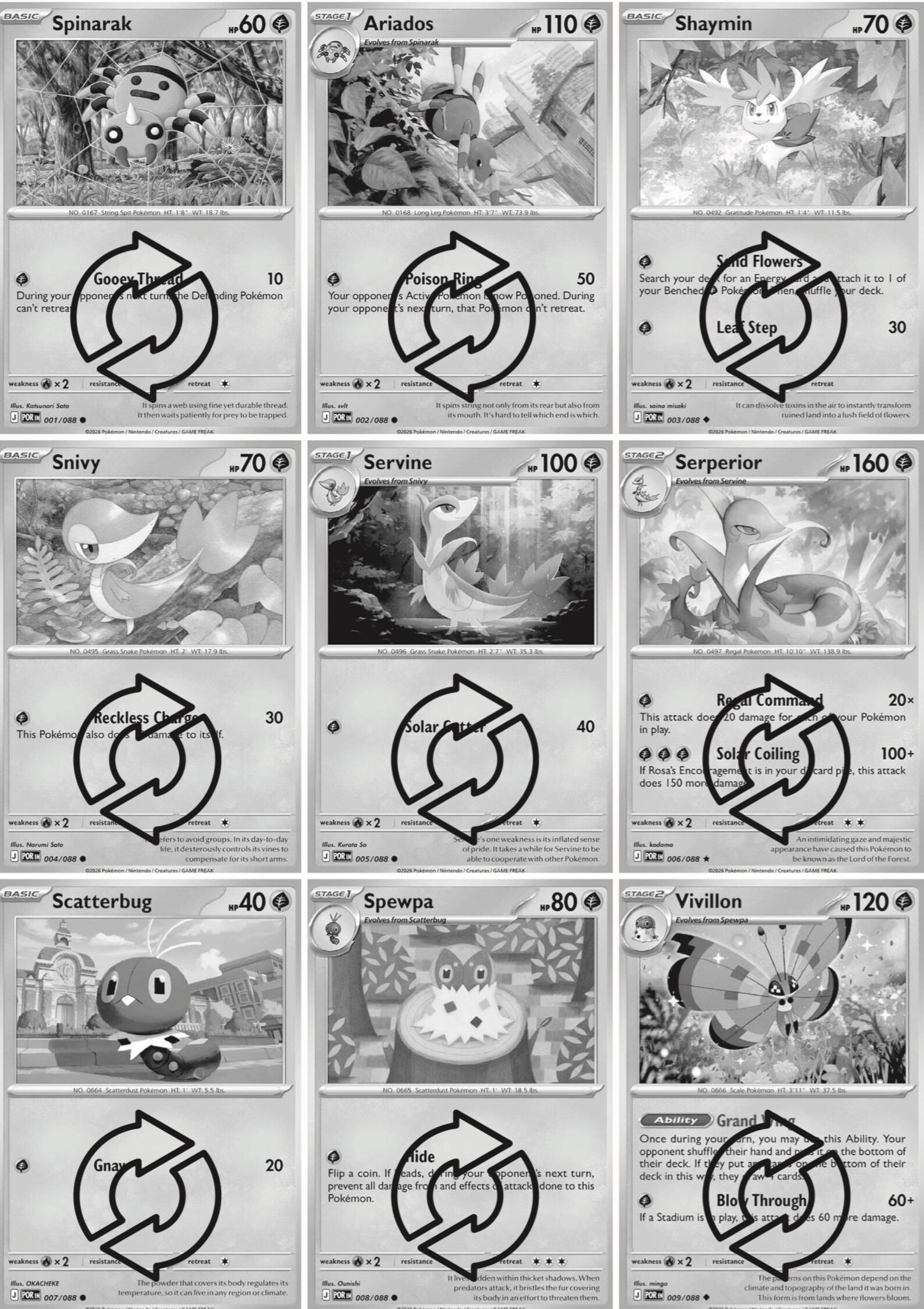 Pokémon Perfect Order Master Set Binder Placeholders + Checklist ...