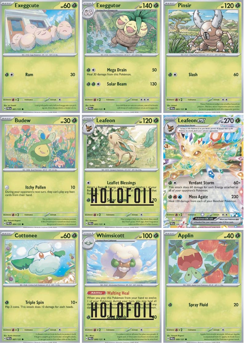Pokémon TCG Prismatic Evolutions Master Set Binder Placeholders ...