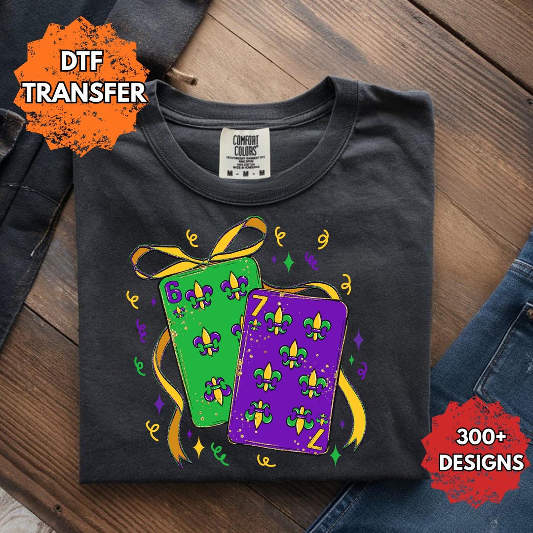 Dtf Six Seven for Tshirt, 200+ Mardi Gras Designs for Tshirt Ready to ...