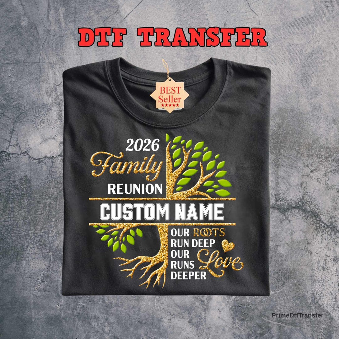 Family Reunion DTF Transfer Custom Name Iron on Decal 2026 - Etsy