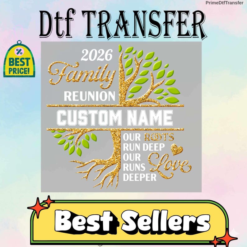 Family Reunion DTF Transfer Custom Name Iron on Decal 2026 - Etsy