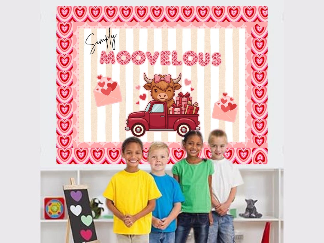 Valentine’s Day Bulletin Board Set – Printable PDF - Etsy
