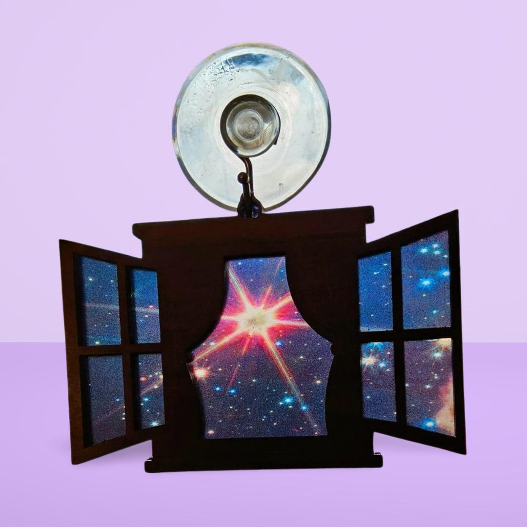 Rainbow Pentacle Portal – Multiversal Sun Catcher or Rearview Charm for ...