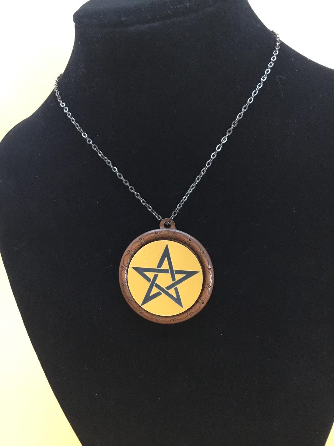 Golden Balance Pentacle Charm – Symbol of Protection & Inner Power - Etsy