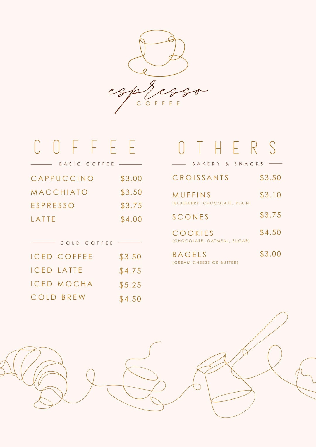 Custom Menu Design | Restaurant, Coffee Shop and Event Menu | Holiday ...