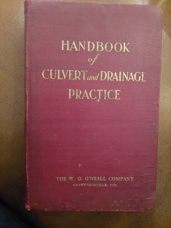 Handbook of Culvert and Drainage Practice | Etsy