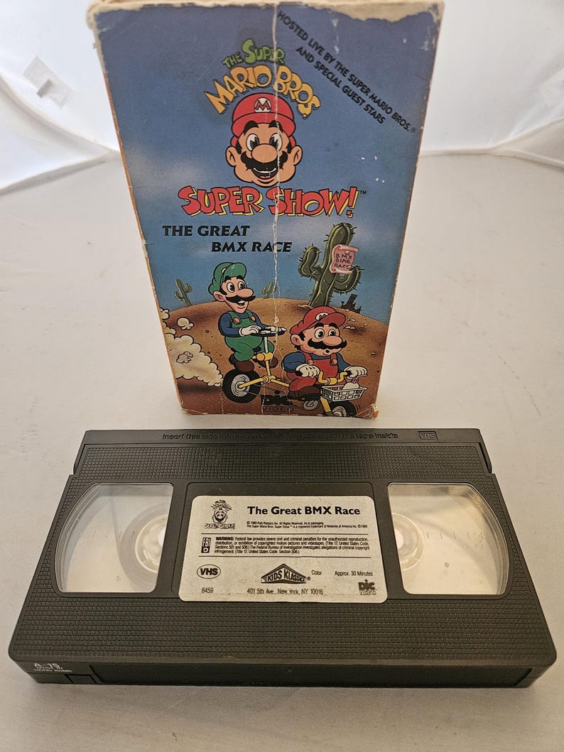 Super Mario Bros. Super Show "tne Great BMX Race, 1989 - Etsy
